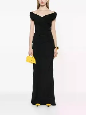 Jacquemus La Robe Rita Longue Gown - Black