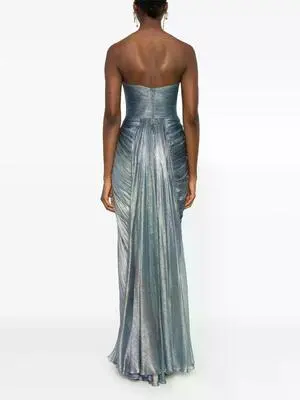 IRIS SERBAN Charlotte Maxi Dress - Blue
