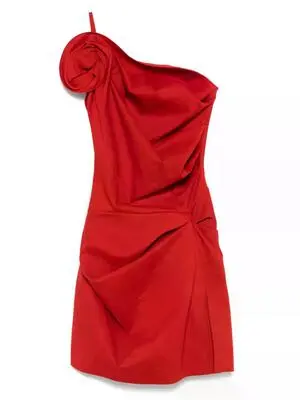 Red Ruched Dresses