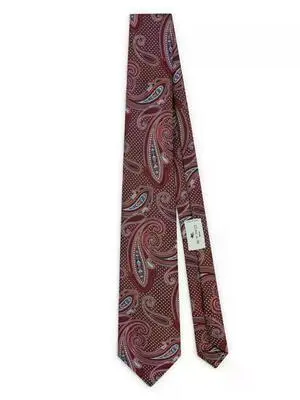 Etro Paisley-print Neck Tie - Red