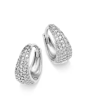Pave Huggie Earrings