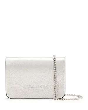 ALLSAINTS Honore Grained Leather Card Holder Crossbody