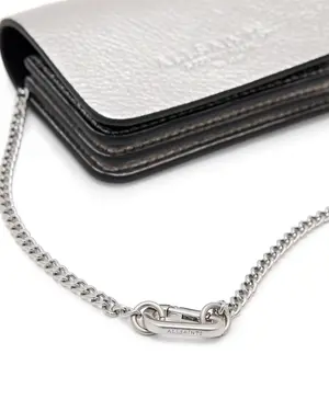 ALLSAINTS Honore Grained Leather Card Holder Crossbody