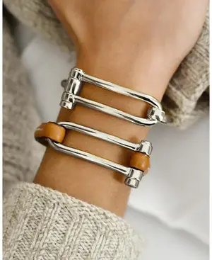 CXC Statement Bangle - Silver