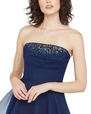 Theia Aubrey Strapless Gown