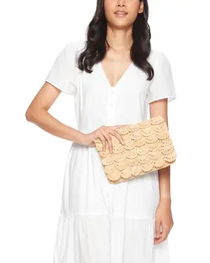 Mar Y Sol Lizzie Clutch - Natural