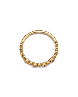 MOON & MEADOW 14k Yellow Multi Sapphire Stack Ring