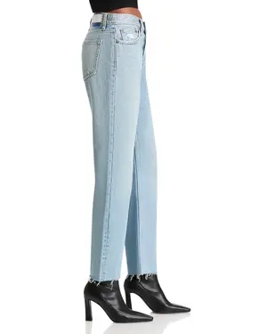 RE/DONE Easy Rhinestone Straight Crop Jeans