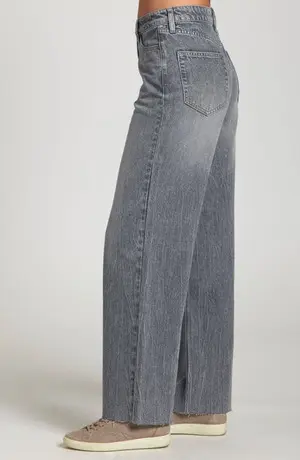 APNY Featherweight Wide Leg Jeans - Grey