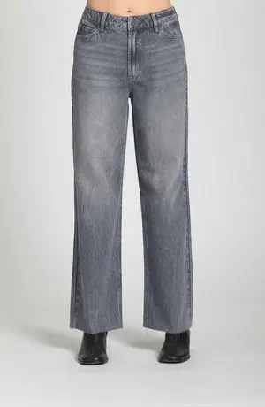APNY Featherweight Wide Leg Jeans - Grey