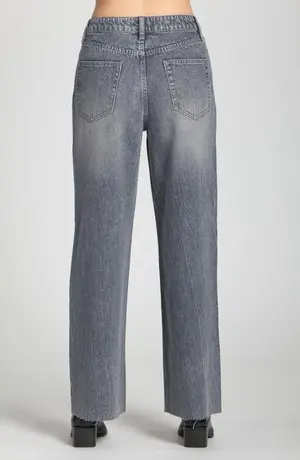 APNY Featherweight Wide Leg Jeans - Grey