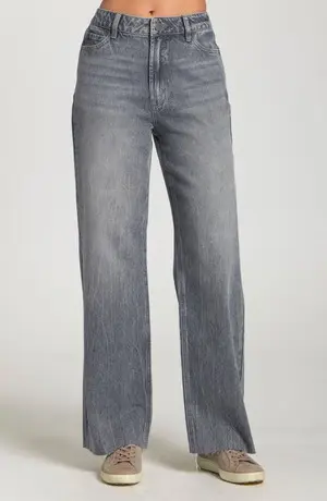 APNY Featherweight Wide Leg Jeans - Grey