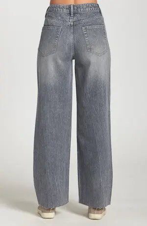 APNY Featherweight Wide Leg Jeans - Grey