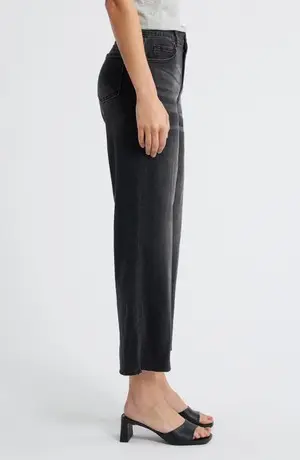 APNY Crop Wide Leg Jeans - Black