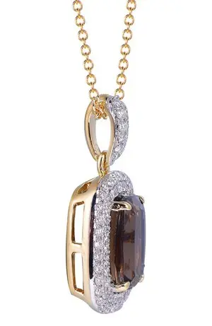 KAHN HIGH JEWELRY Smoky Quartz And Diamond Necklace