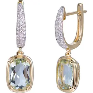 KAHN HIGH JEWELRY Amethyst And Diamond Earrings - Green