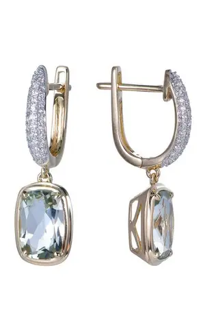 KAHN HIGH JEWELRY Amethyst And Diamond Earrings