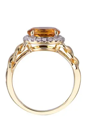 KAHN HIGH JEWELRY Citrine And Diamond Ring