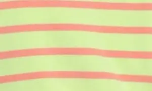 APNY Stripe Side Tie T-shirt - Citrine Orange Multi
