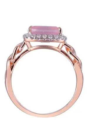 KAHN HIGH JEWELRY Rose Quartz And Diamond Ring