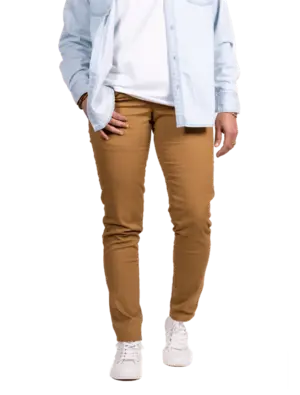 DAPPER BOI Slim Chino Pants - Khaki