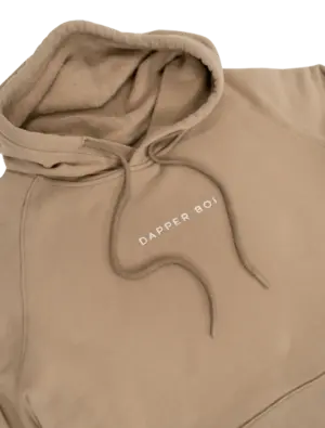 DAPPER BOI Pullover Hoodie - Tan