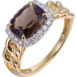KAHN HIGH JEWELRY Smoky Quartz And Diamond Ring - Brown