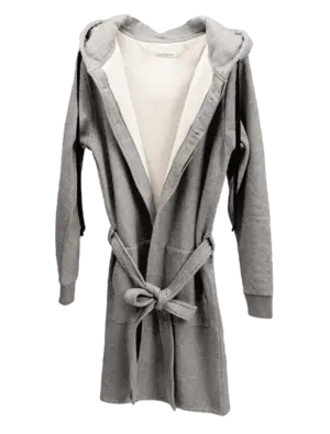 DAPPER BOI Db Hoodie Robe - Grey Melange