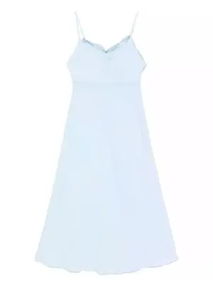 Vivetta Lace-trim Midi Dress - Blue
