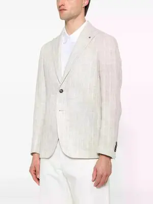 Tagliatore Striped Blazer - Neutrals