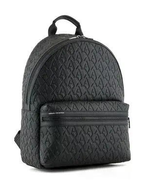 Armani Exchange Monogram Debossed Backpack
