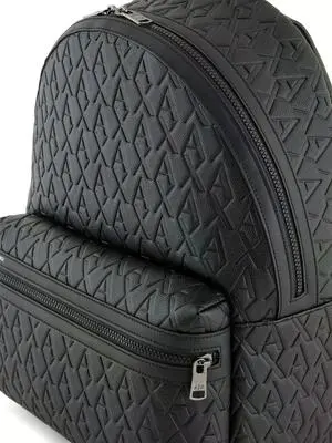 Armani Exchange Monogram Debossed Backpack