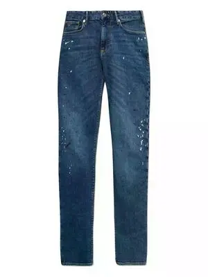 Emporio Armani Paint Splatter-print Jeans