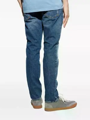 Emporio Armani Distressed Straight Leg Jeans