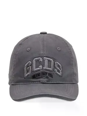 Gcds Logo-embroidered Cap - Grey