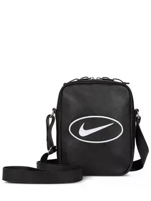 Supreme X Nike Ss25 Leather Shoulder Bag - Black