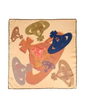 VIVIENNE WESTWOOD Scarf Apricot Silk - Orange