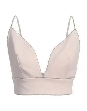 Elisabetta Franchi Crepe Crop Top - Pink