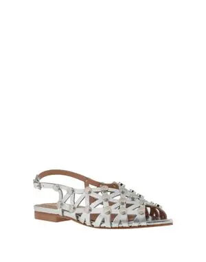 OVYE Leather Sandals With Appliqués And Studs