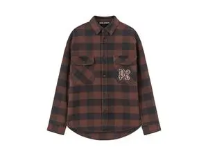 Palm Angels Pa Monogram Check Over Shirt