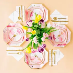 JOLLITY & CO Pretty In Pink Cocktail Napkins