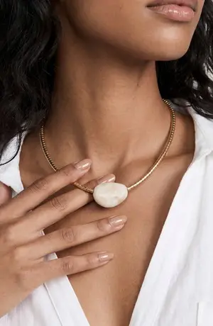 Ettika Pendant Necklace - Bone