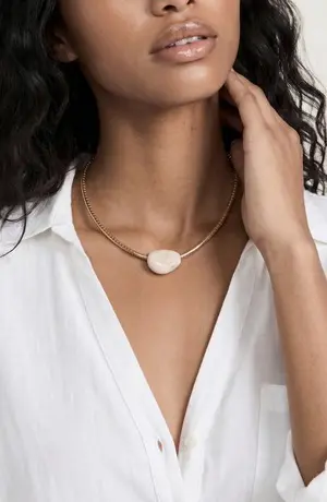 Ettika Pendant Necklace - Bone