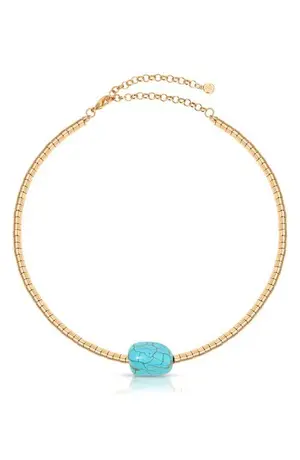 Ettika Pendant Bead Necklace - Turquoise