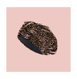 HAIRBRELLA Classic Satin-lined Shower Cap - Leopard
