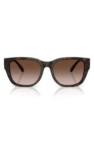 DIESEL® 53mm Square Sunglasses - Havana Yellow/ Brown Gradient