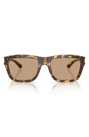 DIESEL® 55mm Square Sunglasses - Havana/ Solid Brown