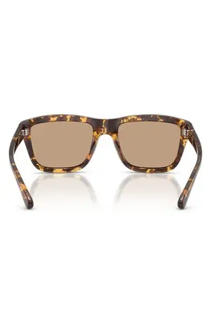 DIESEL® 55mm Square Sunglasses - Havana/ Solid Brown