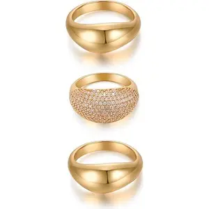 Ettika Set Of 3 Rings - Gold