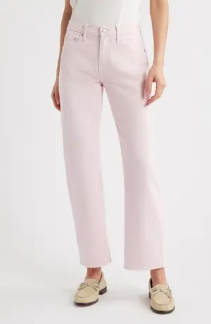 PISTOLA Lexi Mid-rise Straight Leg Jeans - Blush